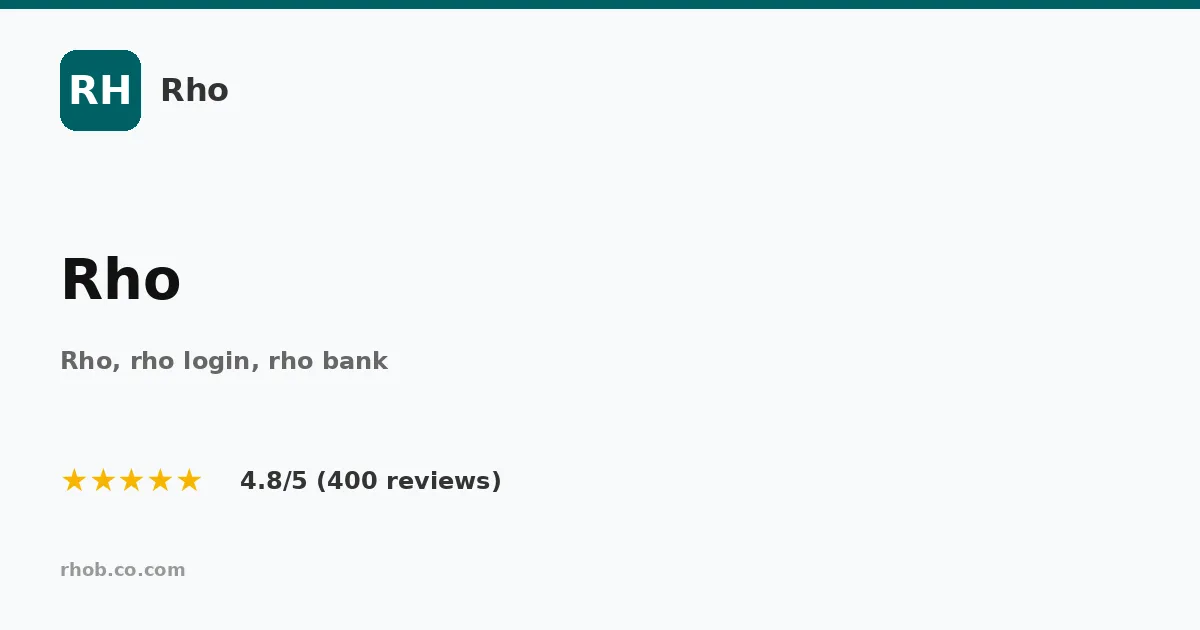 Comprehensive Financial Reporting & Analytics | Rho